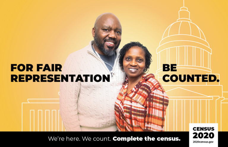 Fair Representation Poster - We're Here. We Count.