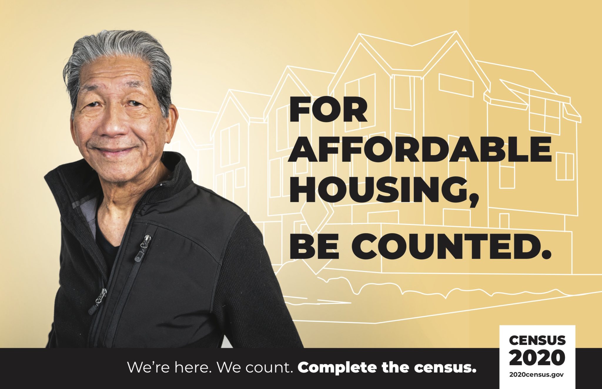 Affordable Housing Poster - We're Here. We Count.