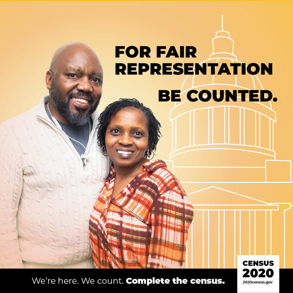 Fair Representation Social Graphics - We're Here. We Count.