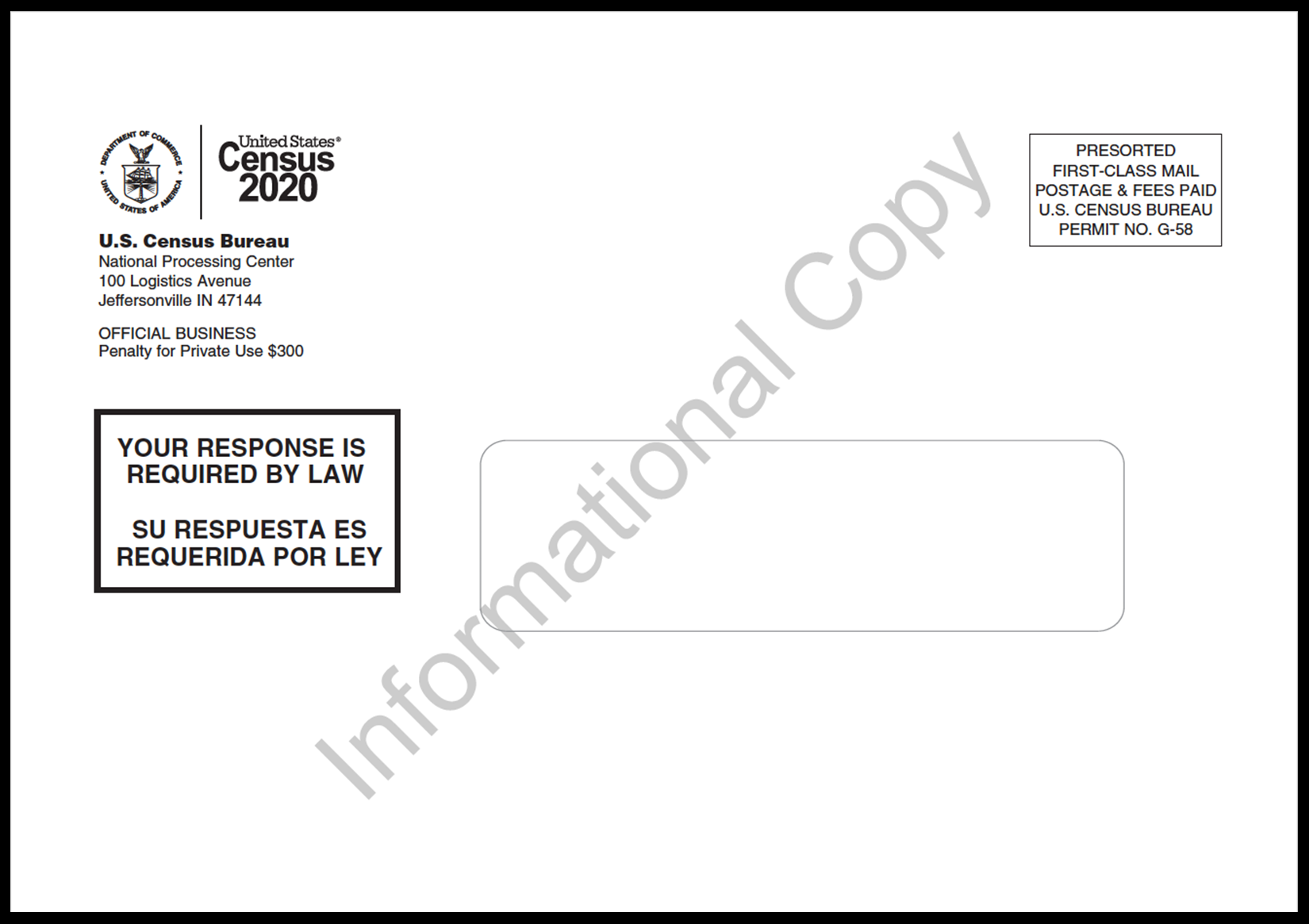 What will the envelope containing the 2020 Census invitation letter ...