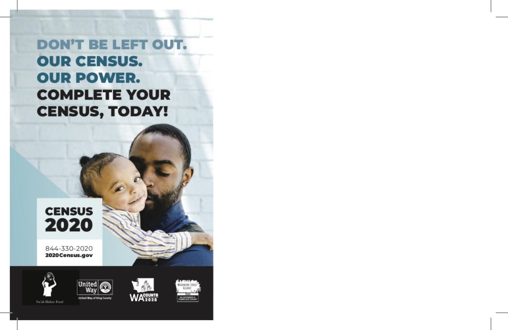 Our Census. Our Power. Postcard - We're Here. We Count.